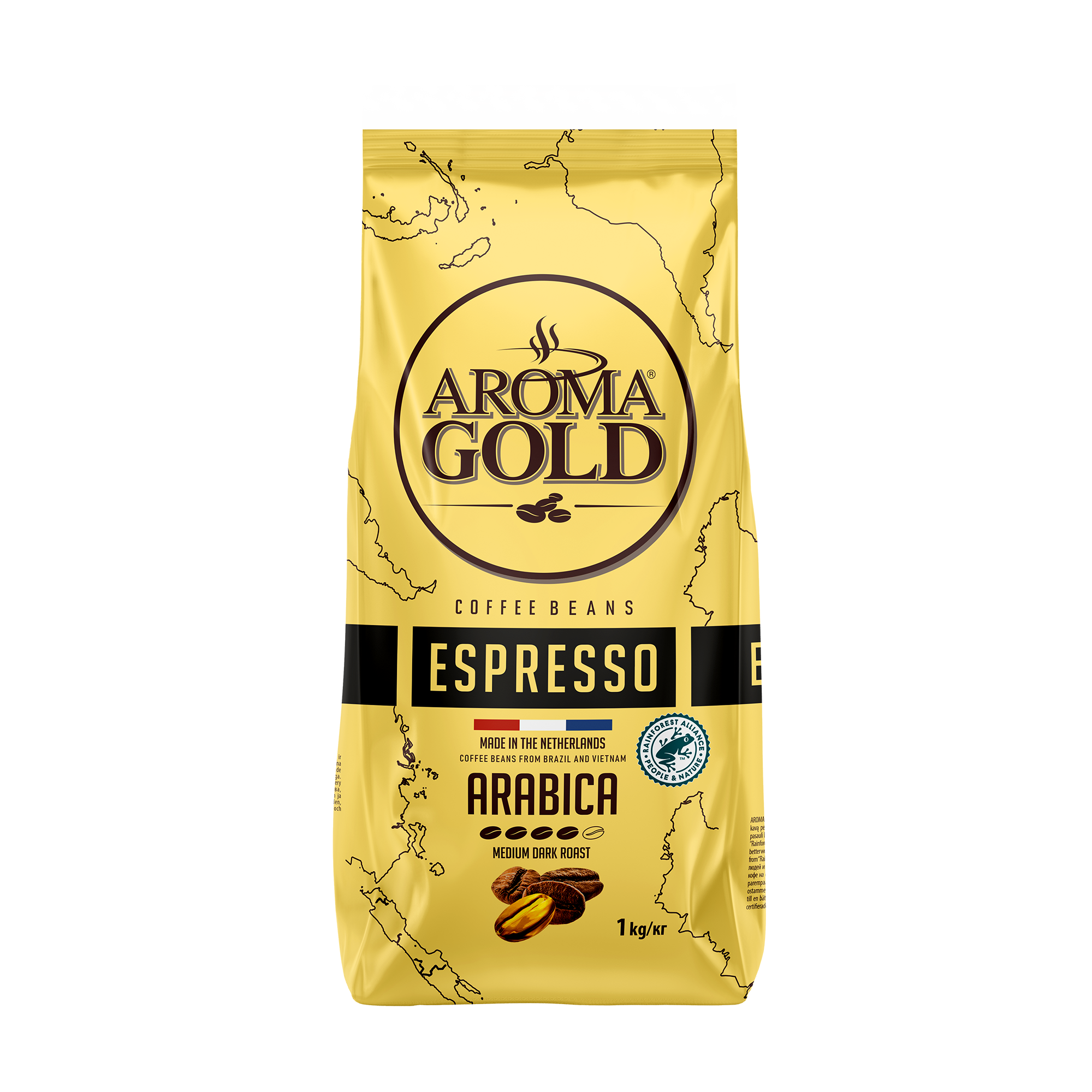 Aroma Gold Espresso Arabica 1kg (8kpl) - Balkan Tukku verkkokauppa