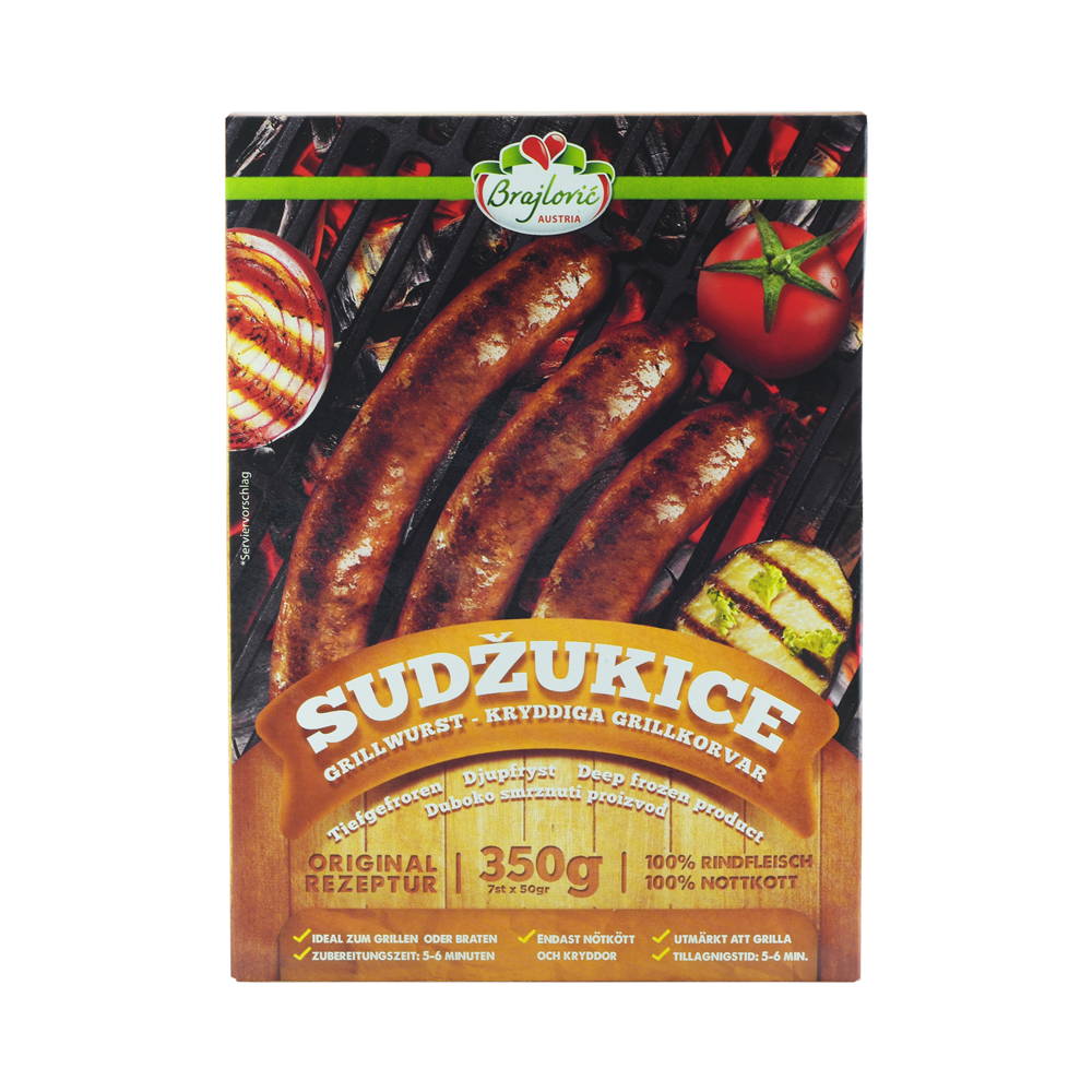 Brajlovic Sudjukice 350g (10kpl) - Balkan Tukku verkkokauppa